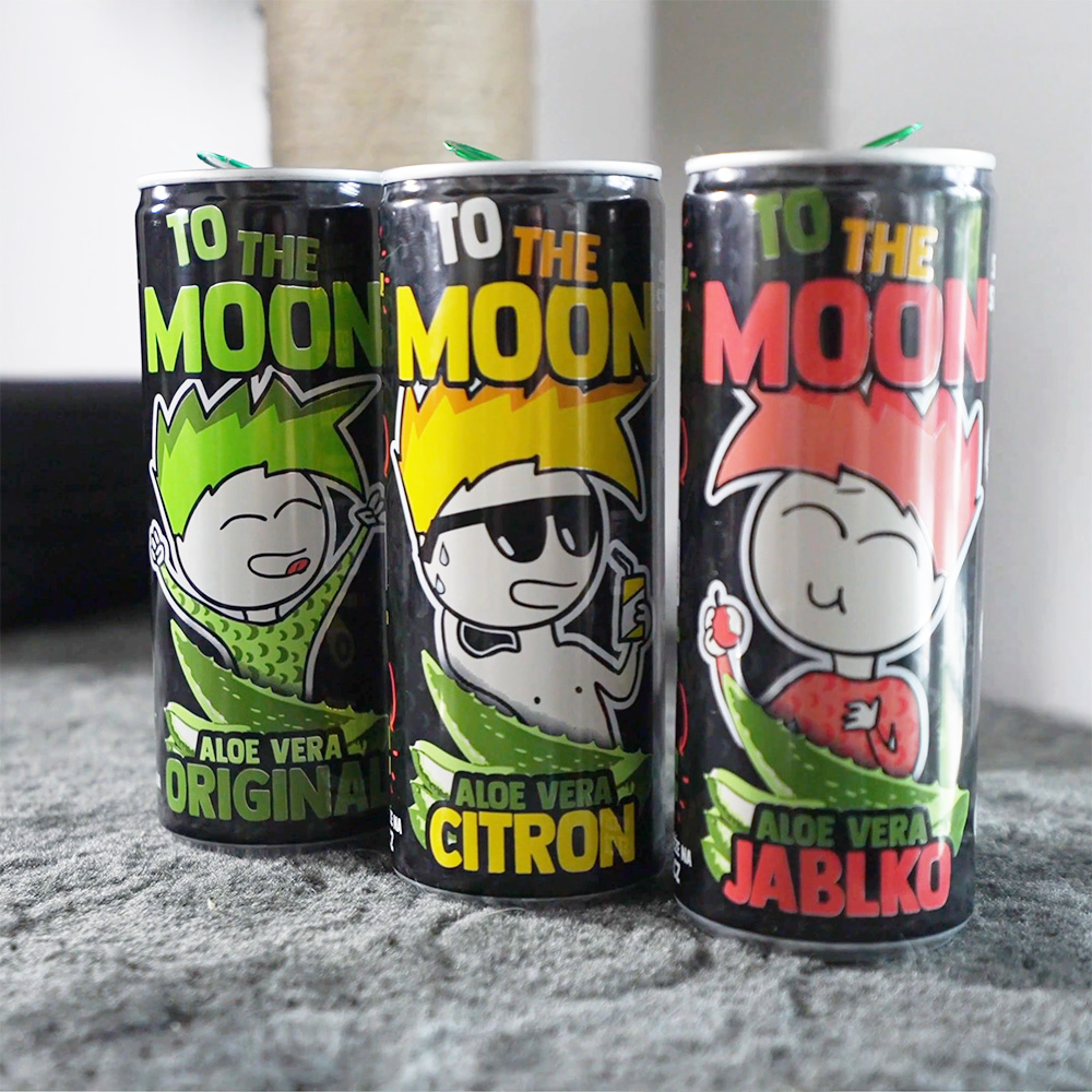 TO THE MOON ovocný nápoj s Aloe Vera a Jablko